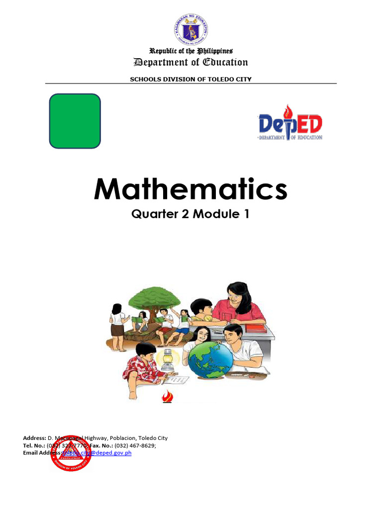 Math3 q2 Wk1 Mod1 Visualizing Multiplication of Numbers v2 | PDF