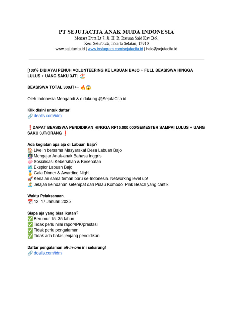 IDM - Caption Poster & Twibbon | PDF