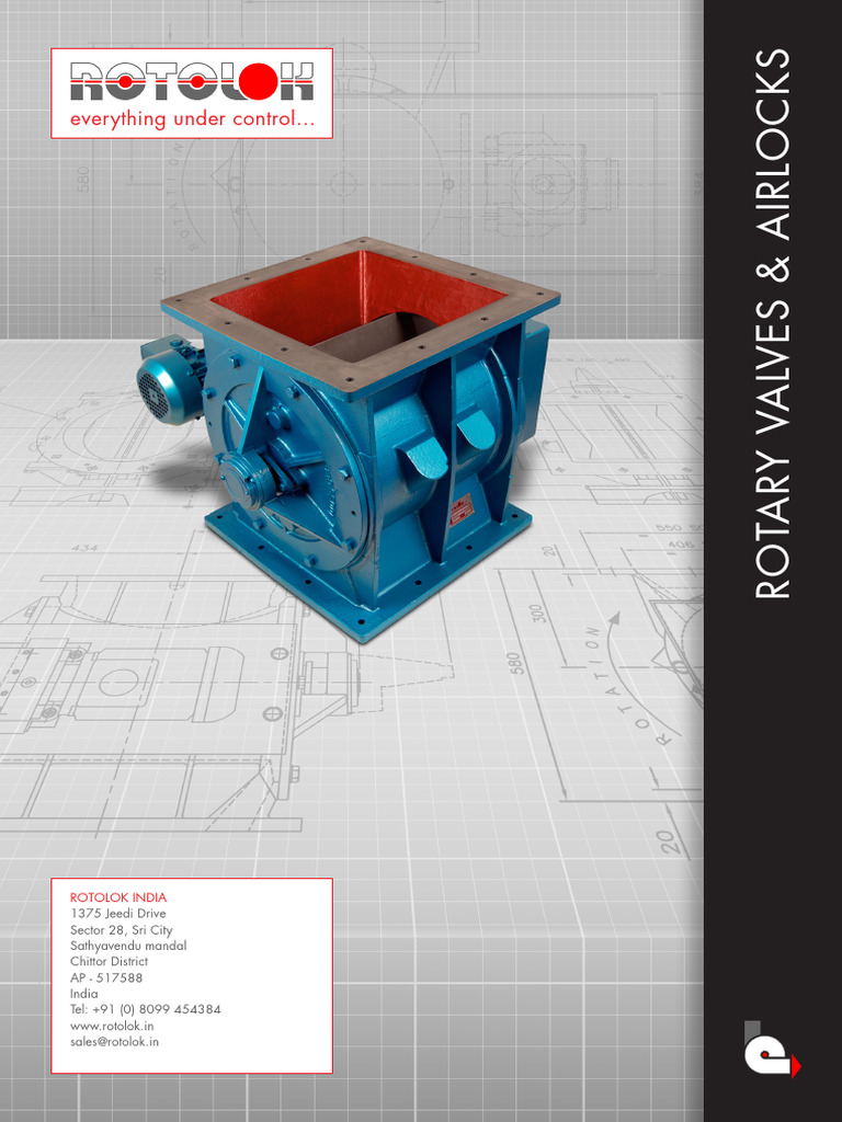 Rotolok-Rotary-Valves-Airlocks-IN-v3 | PDF | Valve | Turbine