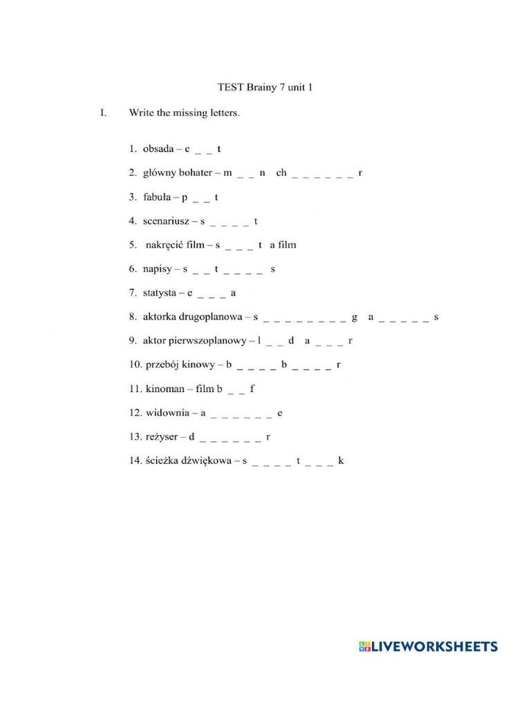 Brainy 7 Unit 1 | PDF