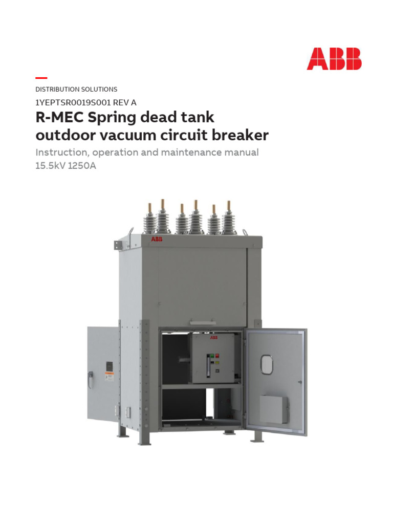 1YEPTSR0019S001 - R-MEC Instruction Manual - EN - Rev. A | PDF | Transformer | Capacitor