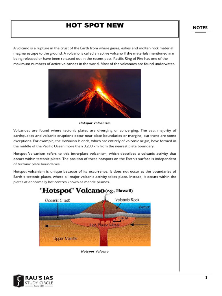 277.__Hot_spot_new | PDF | Volcano | Plate Tectonics