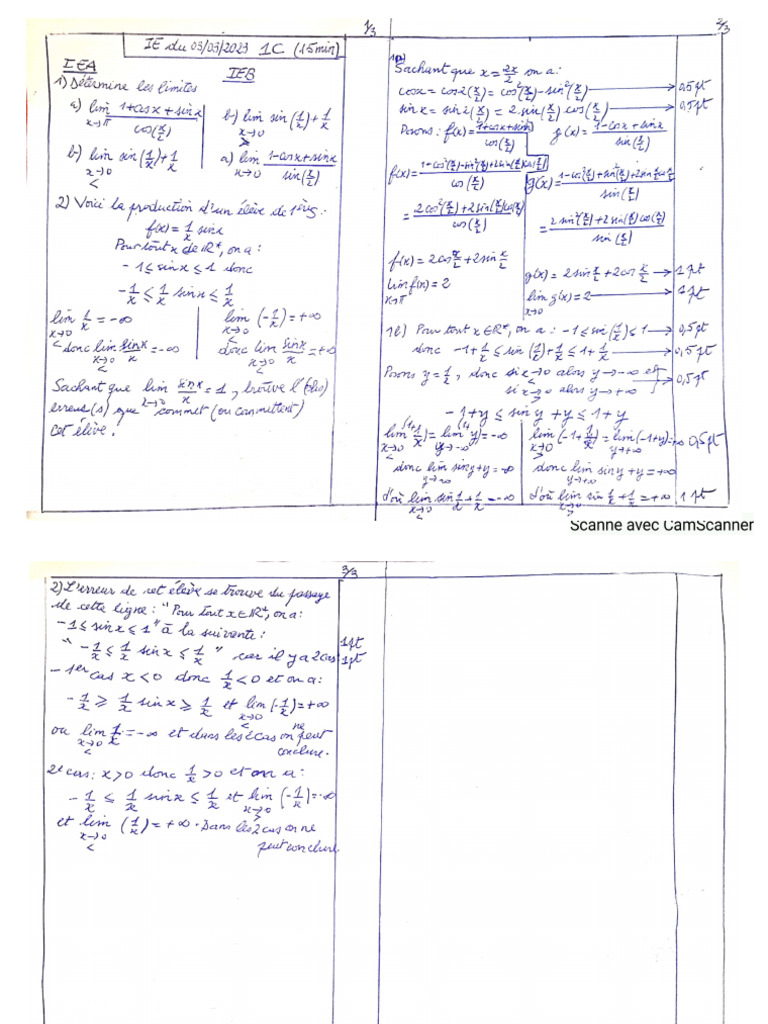 Corrig+barem 1C IE030323 | PDF