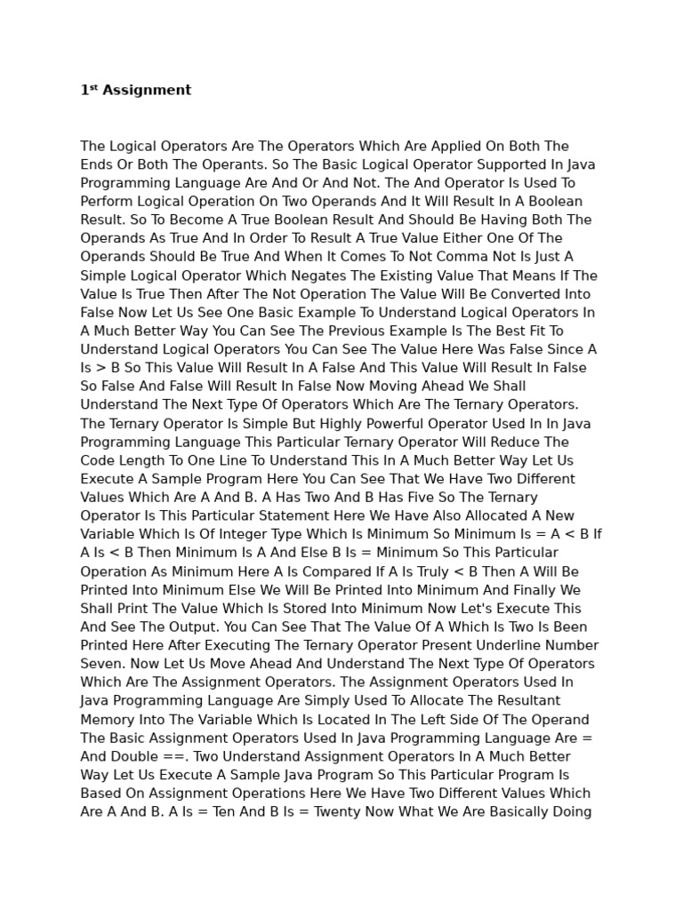 Finall Assignment | PDF | Boolean Data Type | Computing