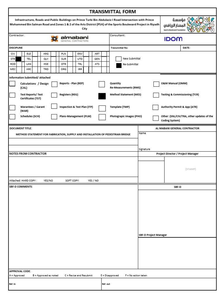 Method of Statement Fabrication Suplly and Installation of Tower Canopy ...