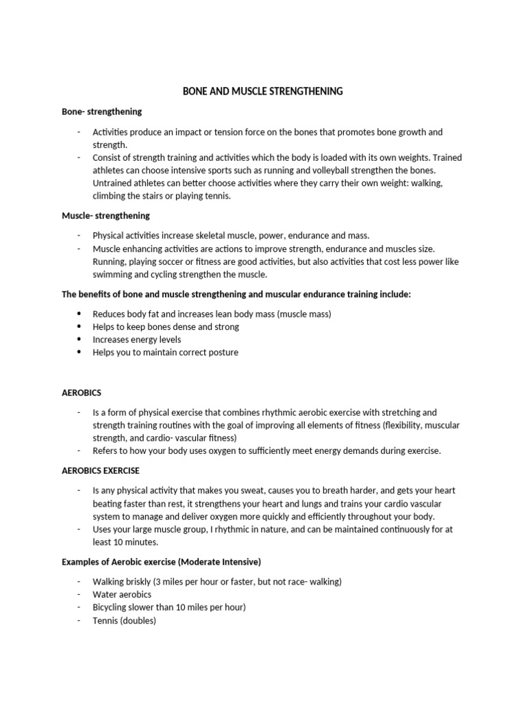 P.E.-LESSON-4 | PDF | Aerobic Exercise | Strength Training