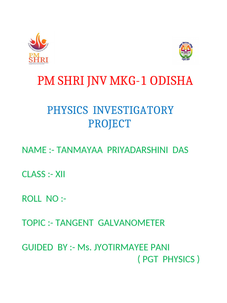 Physics Project Didi-1 | PDF | Earth's Magnetic Field | Materials Science