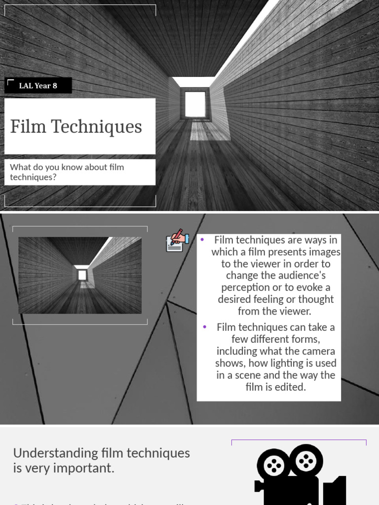 Lesson 2 Film Techniques | PDF
