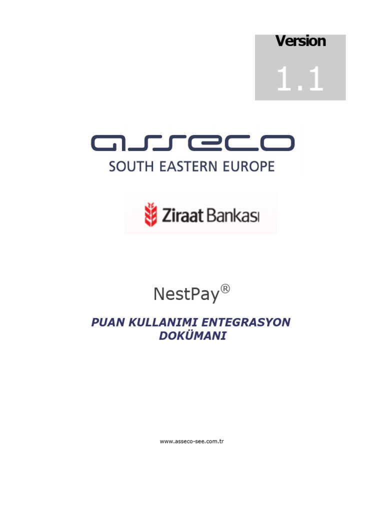 Ziraatbank Puan Kullan - M Entegrasyon Döküman | PDF
