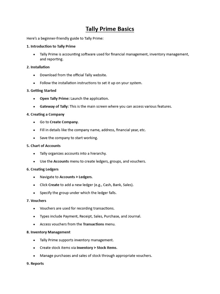 Tally Prime Basics in English... | PDF | Business | Finance & Money ...