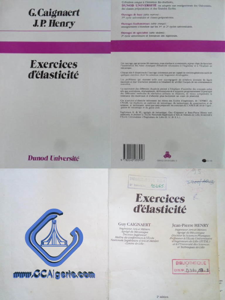 Exercices D'élasticité | PDF