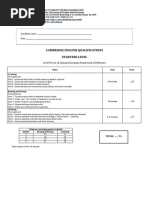 Pre A1 Starters | PDF