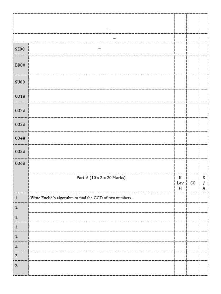 4 Cse Ads Csd 20cs402 Qbmodel Pdf Computational Complexity Theory Dynamic Programming