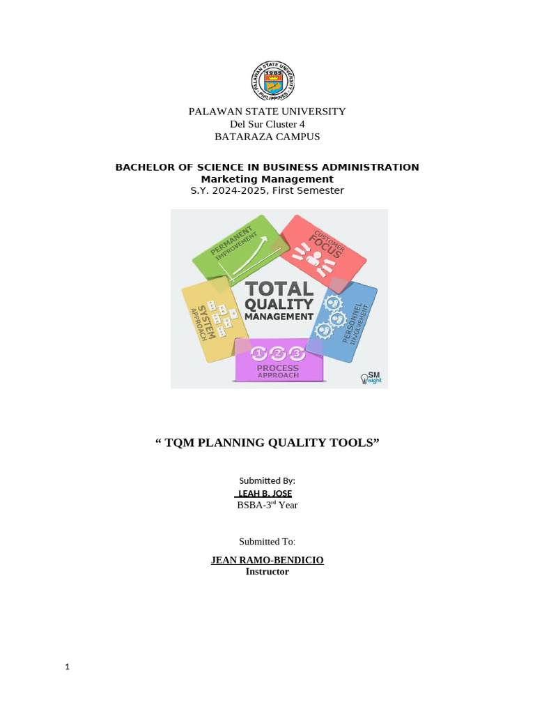 TQM assignment | PDF