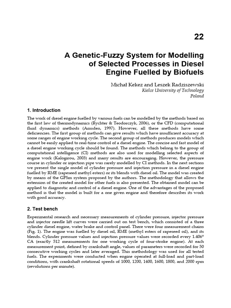 InTech-A Genetic Fuzzy System For Modelling of Selected Processes in ...