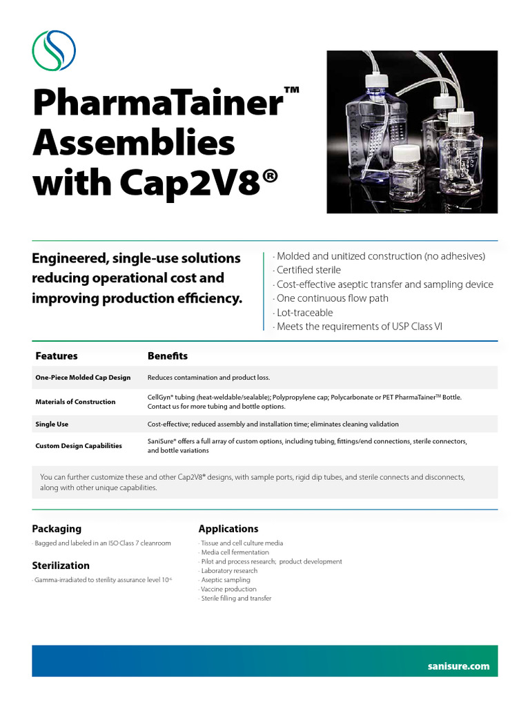 SaniSure CAS Datasheet-Cellgyn CAS-PHT-110 230614 A4 WEB | PDF | Sterilization (Microbiology)