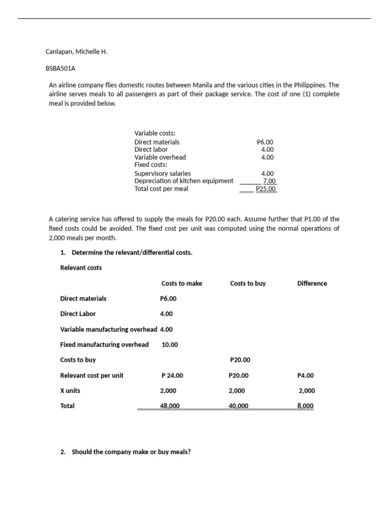 06 Task Performance 1 | PDF | Airlines | Business Economics