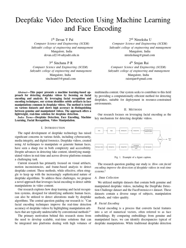 Deepfake Video Detection | PDF | Applied Mathematics | Cognitive Science