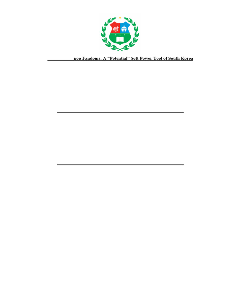 NAYAD PARDILLO SANICO Revised Final Technical Report WAdvSig 3 | PDF | Soft Power | South Korea