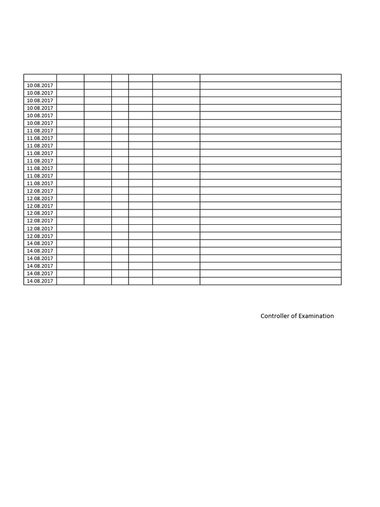 Utu Old Sem Back Paper Exam Time Table 2017 | PDF | Engineering | Electrical Engineering