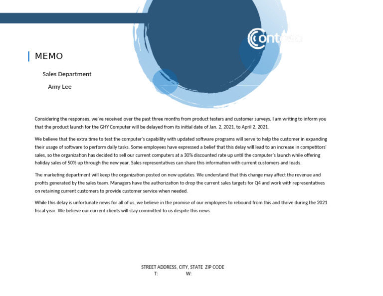 Memo | PDF | Career & Growth | Business