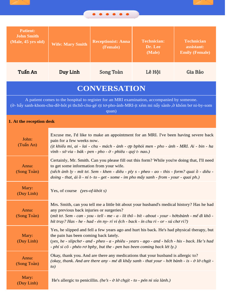 MRI Appointment Process and Patient Care | PDF | Clinical Medicine ...