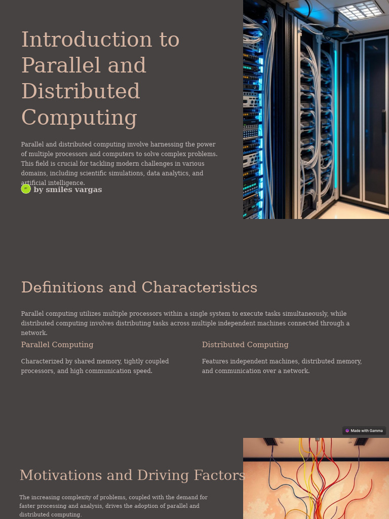 Introduction To Parallel and Distributed Computing: by Smiles Vargas ...