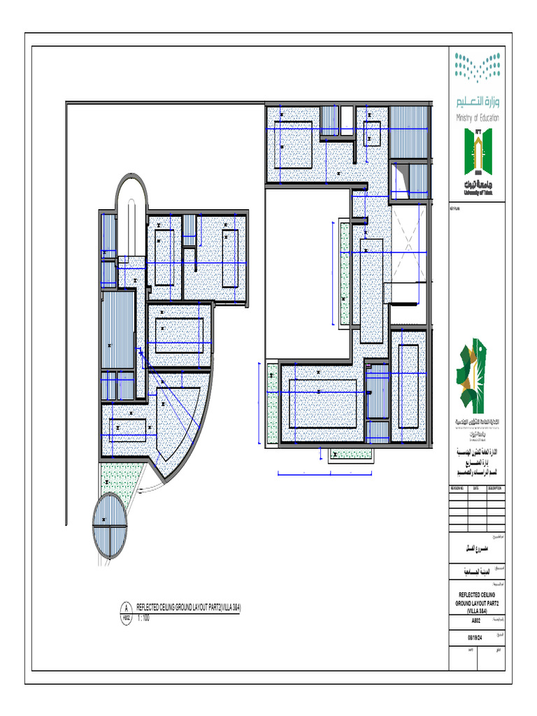 A802-Reflected Ceiling Ground Layout Part2 (Villa 3&4) | PDF