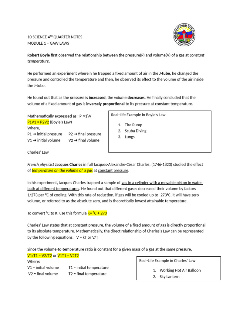 10 SCIENCE 4TH QUARTER REVIEWER | PDF | Lipid | Reaction Rate
