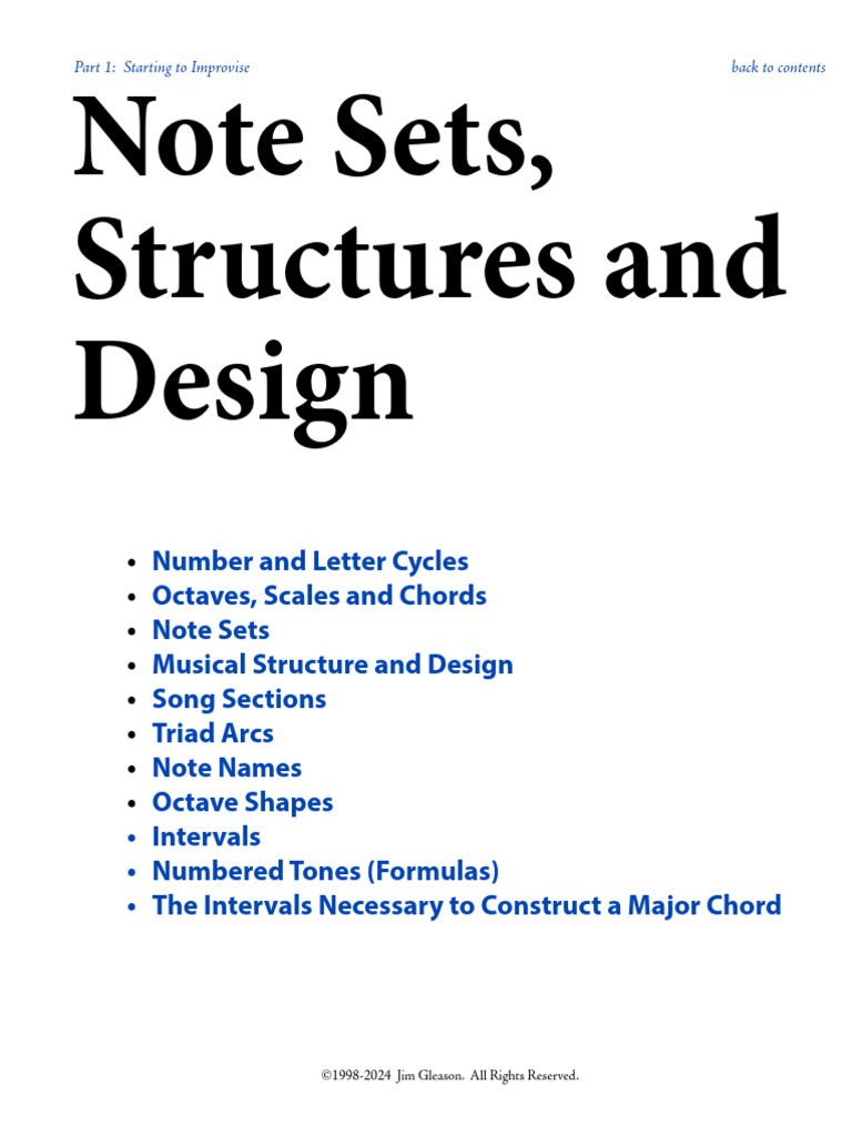 07-Note_Sets,_Structures_And_Design | PDF | Chord (Music) | Scale (Music)