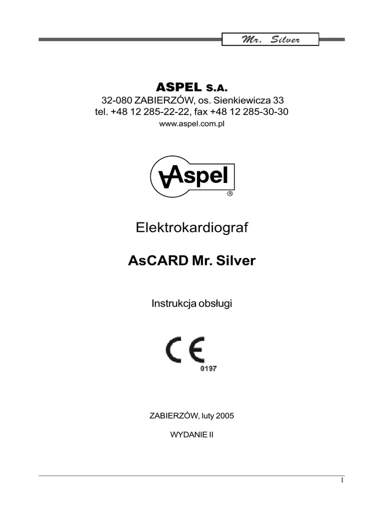 Ascard MR Silver | PDF