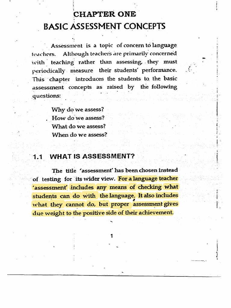 Basic Concepts of Language Assessment | PDF | Cognition