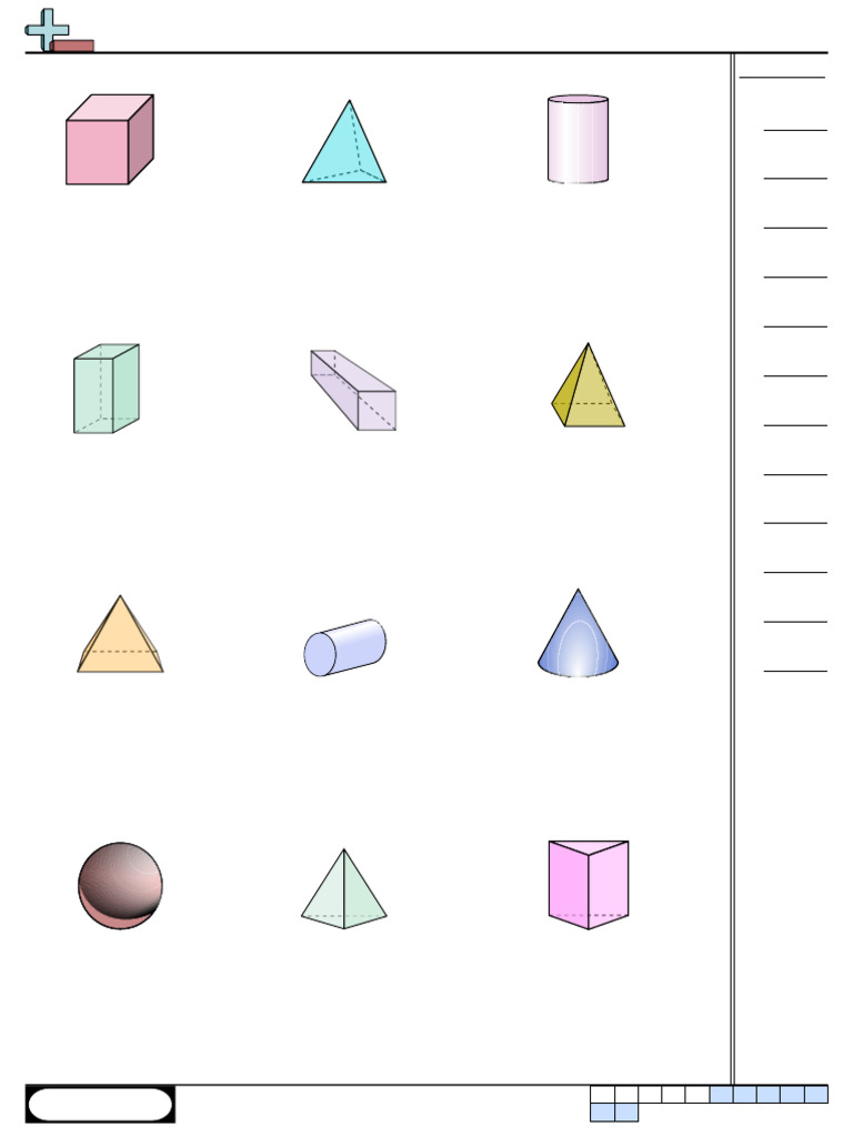 Identifying Solid Figures: Answer Key | PDF | Tetrahedron | Sphere