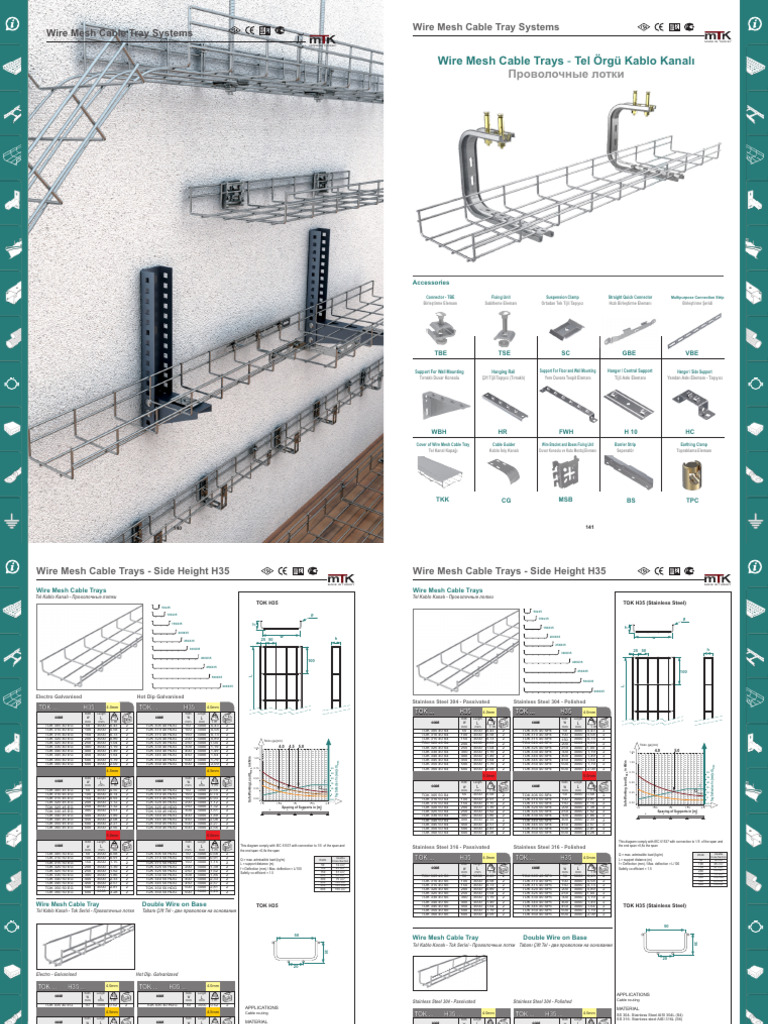 Wire Mesh Cable Trays Metaksan | PDF