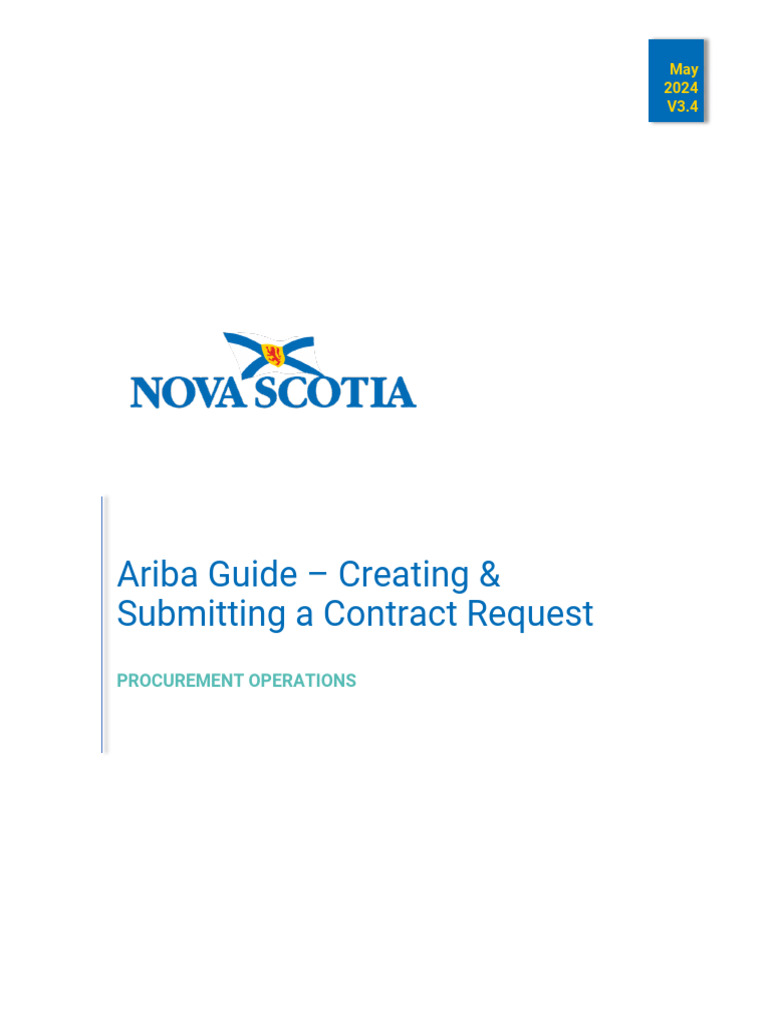 Creating & Submitting A Contract Request Guide | PDF | Specification ...