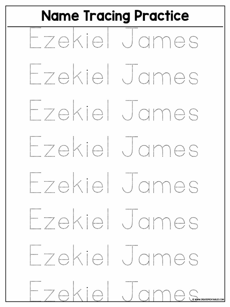 Name - Tracing - Practice 16E5 3AD1 DE60 | PDF