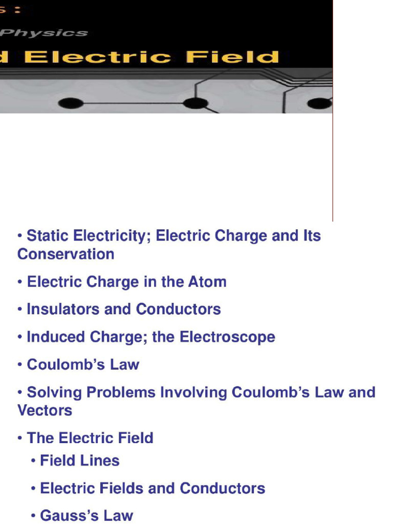 1 Electric Charges and Fields 1d.pptx - Google Slides | PDF