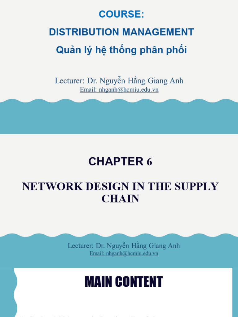 Chapter 6 - Network Design in The Supply Chain-Part 1 | PDF | Supply Chain | Taxes