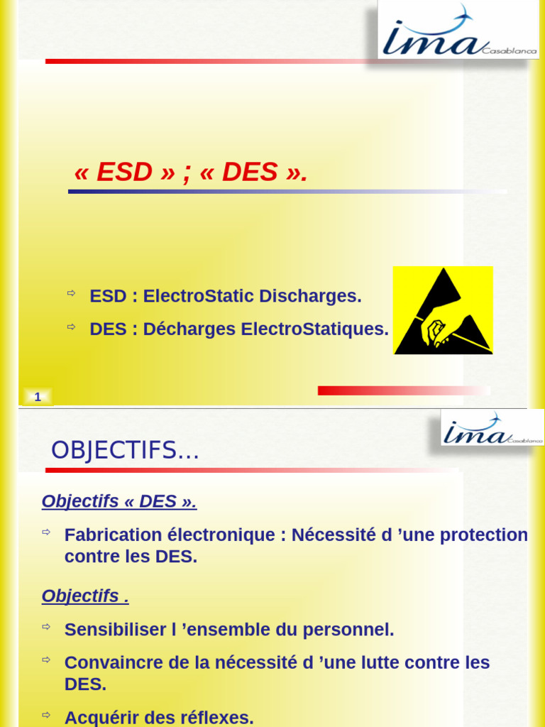 Formation sur les Décharges Électrostatiques | PDF | Décharge ...