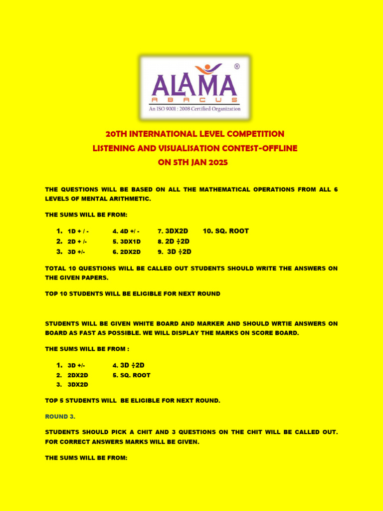 Listening and Visualisattion Contest-2024 | PDF