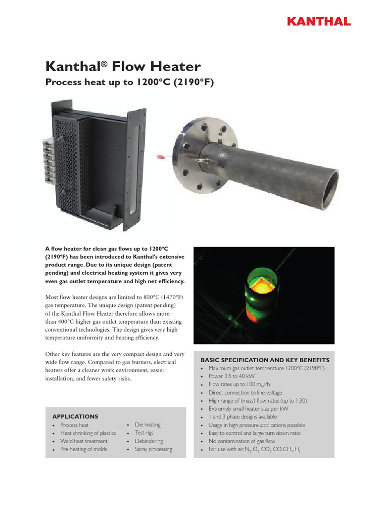 Flow Heater - v5 | PDF | Gases | Materials Science