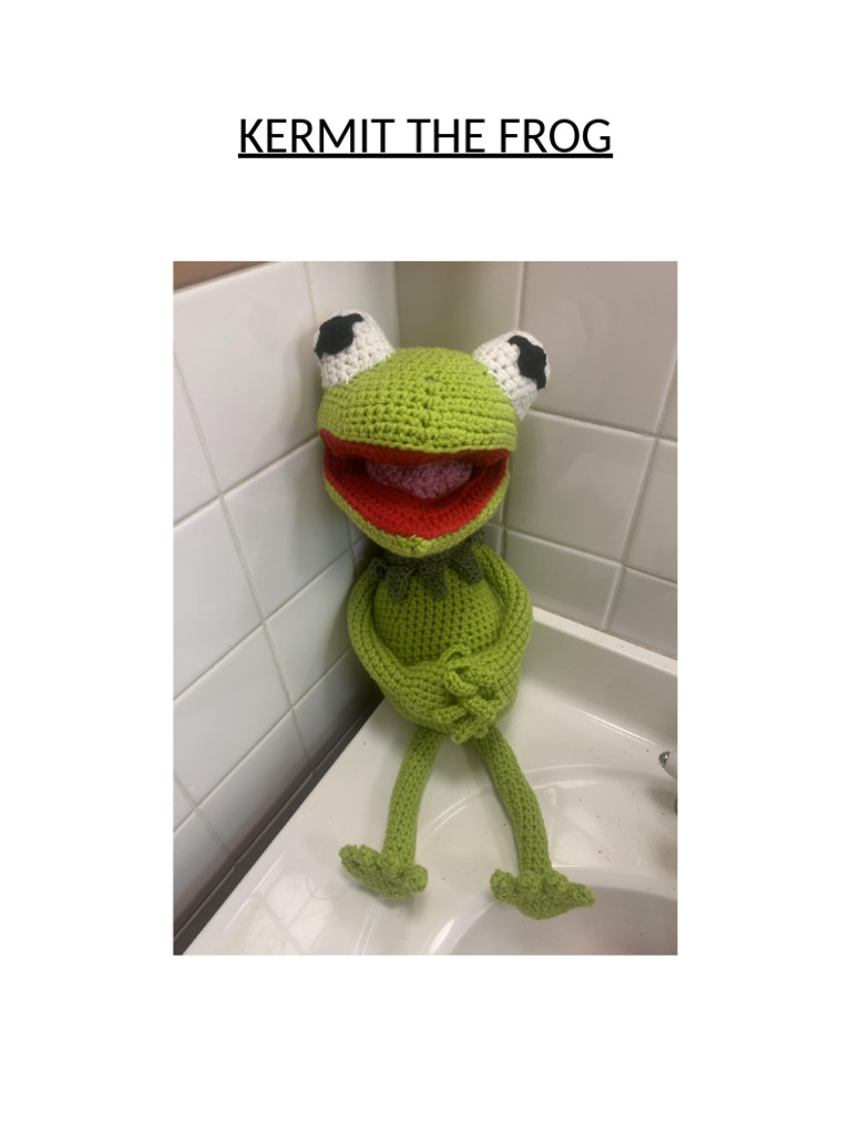 Crochet Kermit the frog crocheting patten | PDF | Crochet | Hand