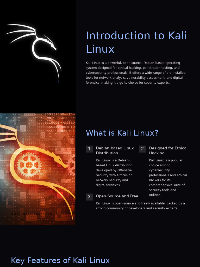 Kali-Linux Presentation | PDF | Security | Computer Security