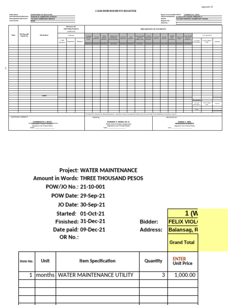 DV-Cash 11 Violon Water Maintenance | PDF | Business