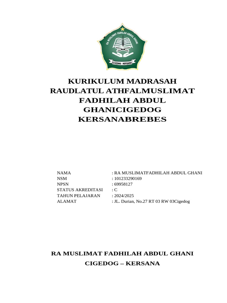 Kurikulum Ra | PDF