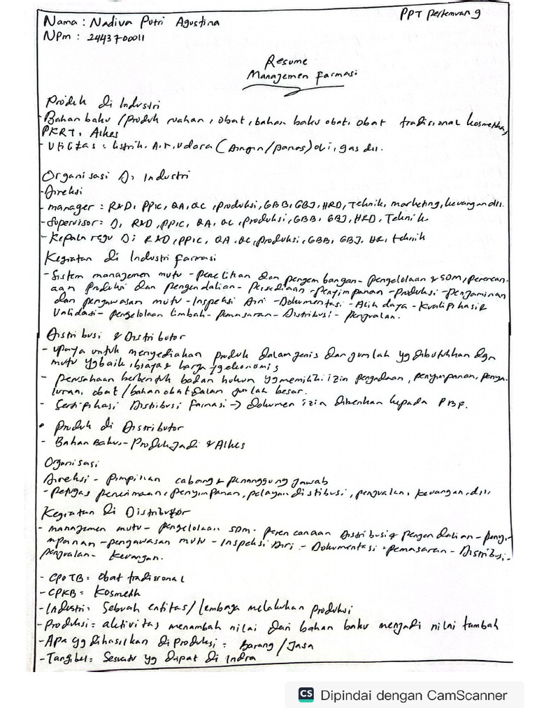 Nadiva Putri Agustina 2443700011 Resume | PDF