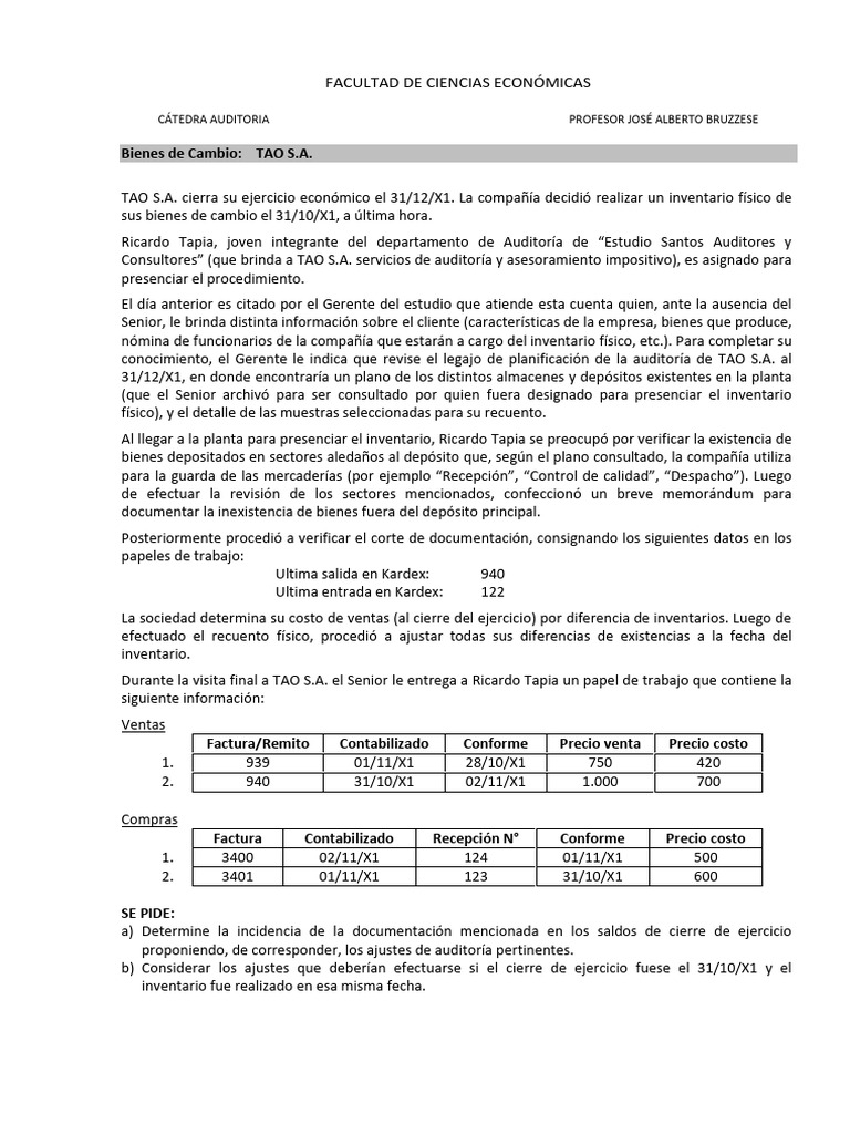 Bcbio N4 Tao | PDF | Auditoría