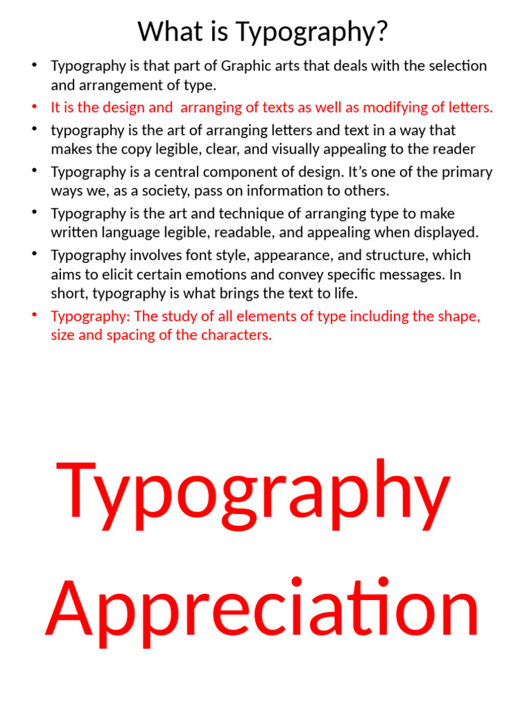What Is Typography | PDF | Typography | Typefaces