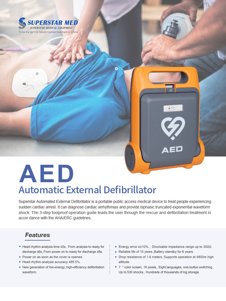 Automatic External Defibrillator Brochure | PDF | Electronics | Electrical Engineering
