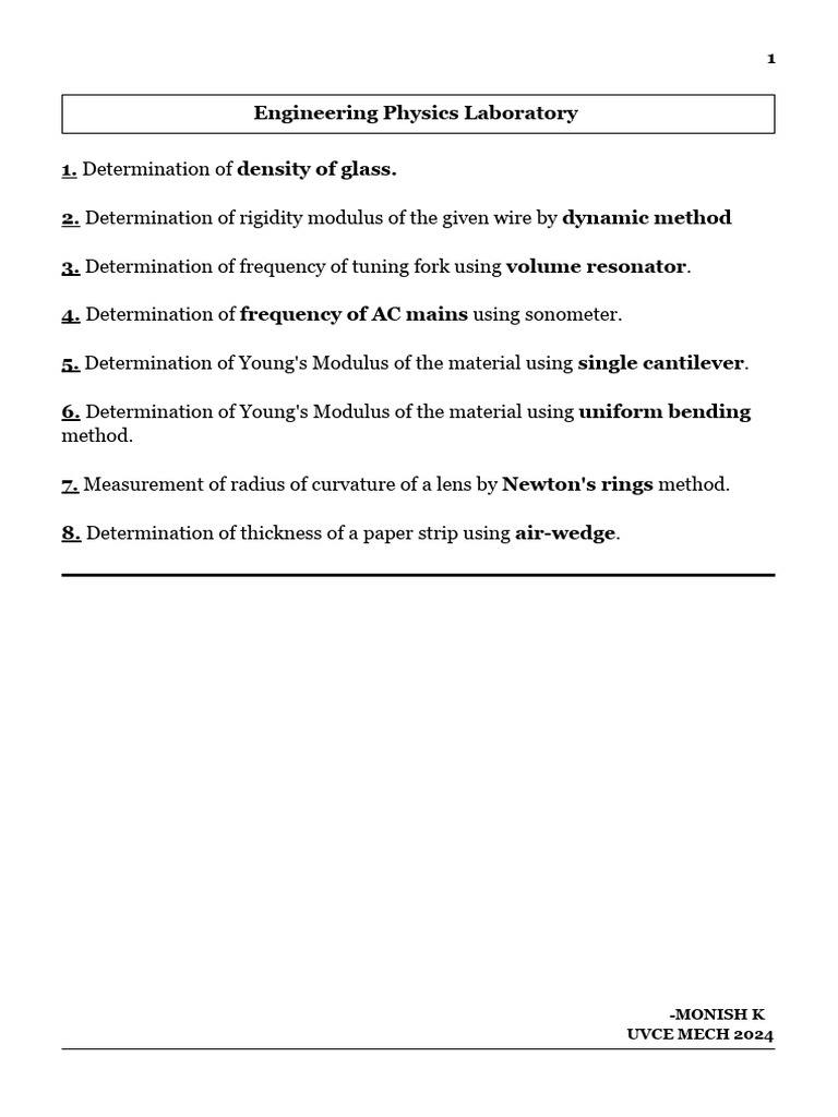 Physics Manual | PDF